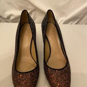 Naturalizer | Shoes | Naturalizer Purplegold Glitter Pumps New | Poshmark